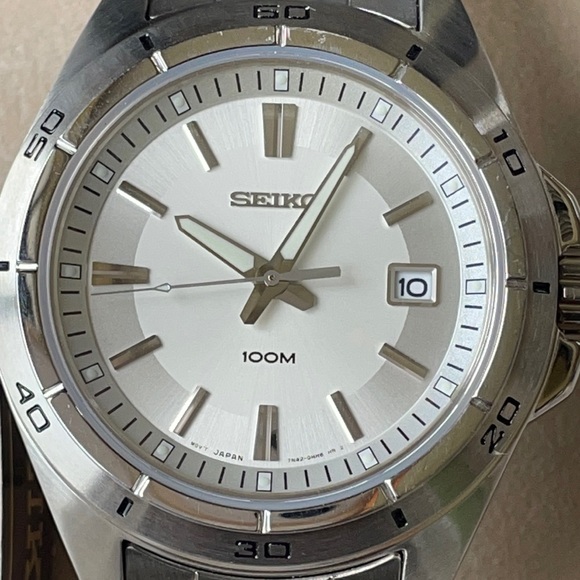 Seiko | Accessories | Seiko Men Battery Wr0m Stainless Steel Wdate ...